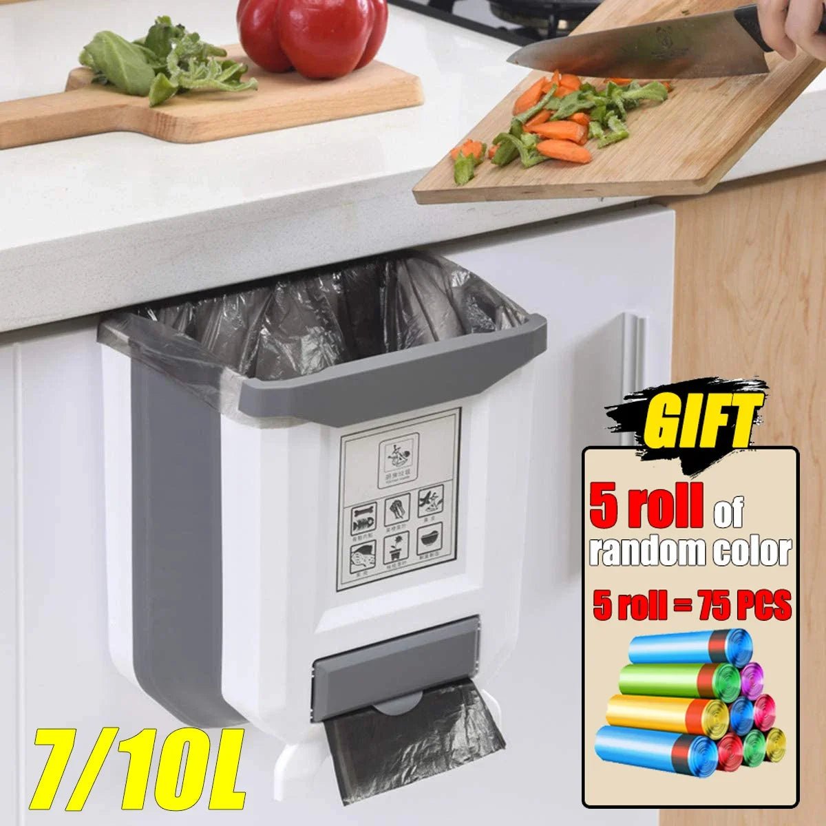 Danoz Cleaning - Exclusive Collapsible Rubbish Bin! Available in 7L or ...