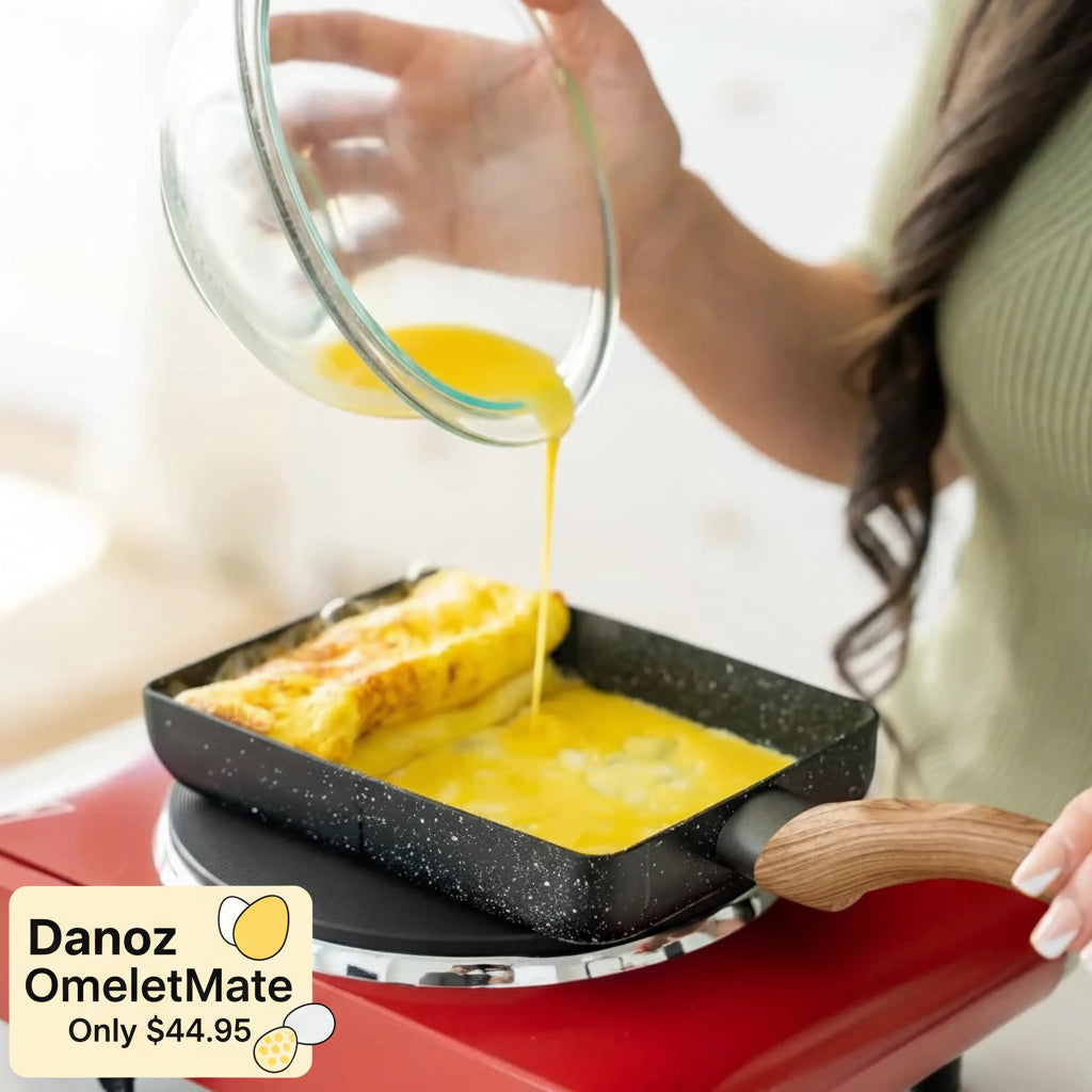 Danoz CookSmart OmeletMate Non-Stick Tamagoyaki Pan | Japanese Egg Pan ...