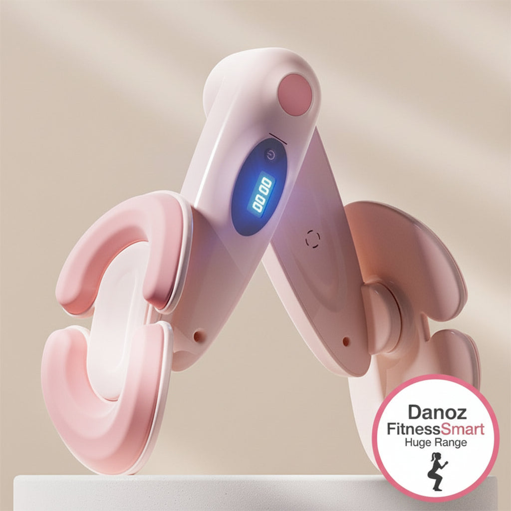 Danoz Fitness Smart - Pink Smart Kegel & Thigh Master with Digital Cou ...