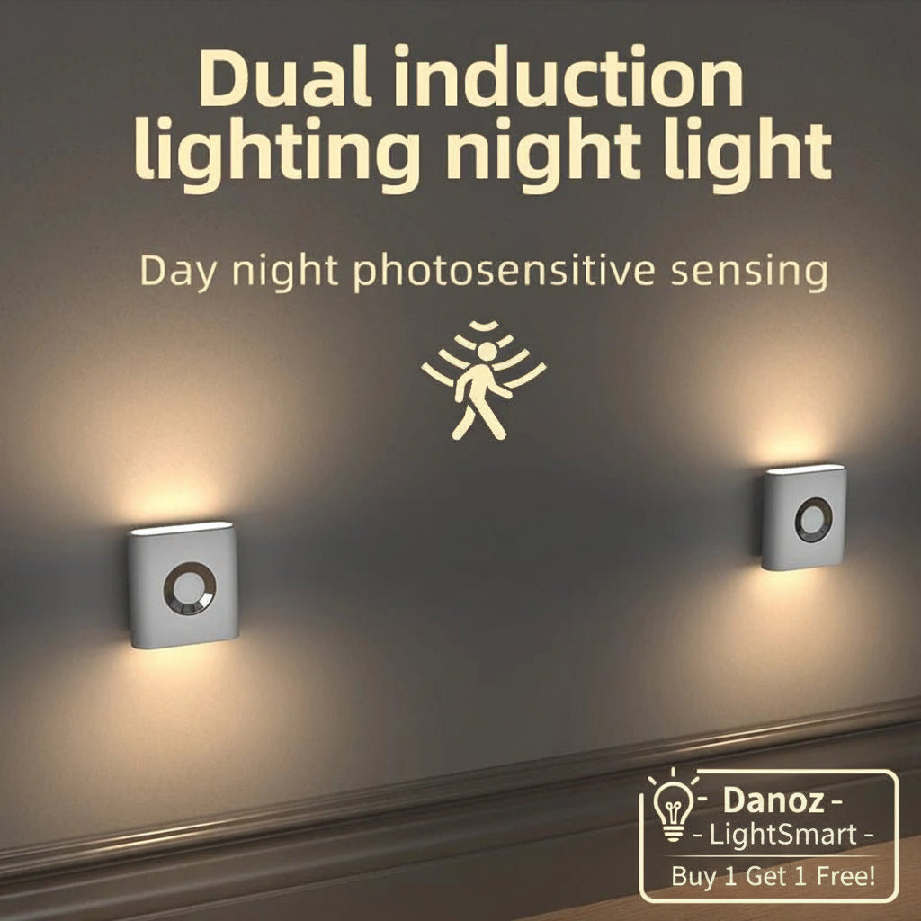 Danoz LightSmart - No drilling Motion Sensor Light LED Type C Recharge ...