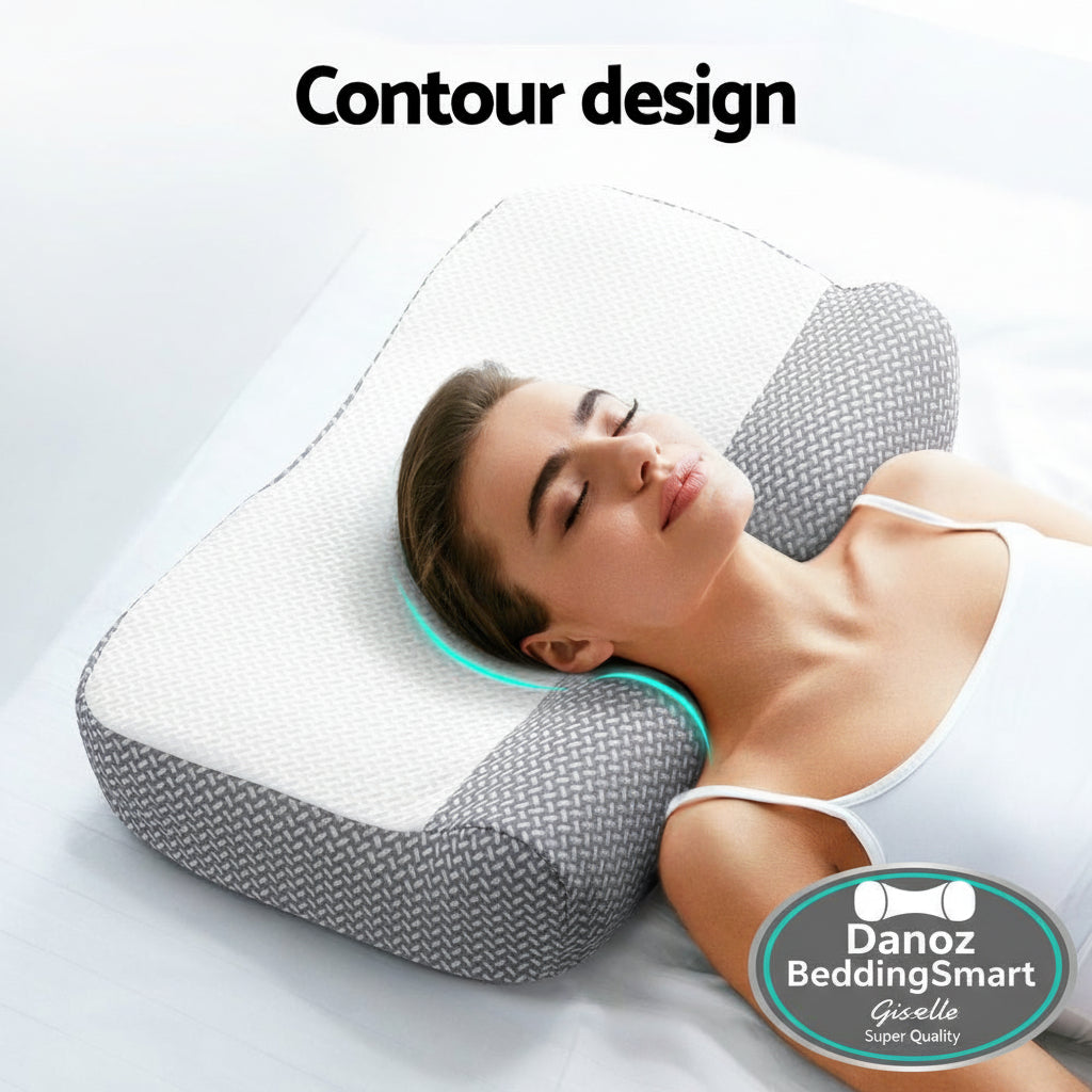 Danoz PillowSmart - Giselle Contour Pillow Memory Foam - Ergonomically ...
