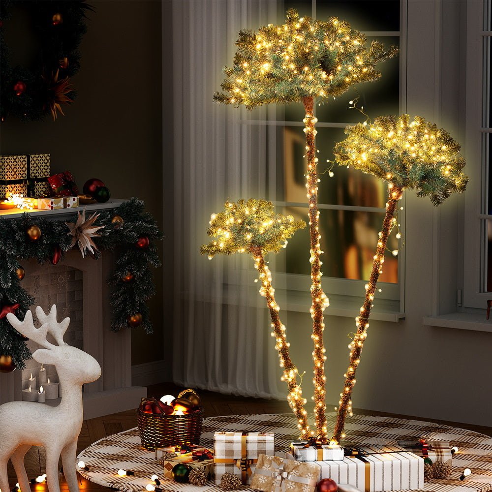 Danoz Xmas - Jingle Jollys Christmas Tree 3-in-1 LED Xmas Palm Tree Pa ...