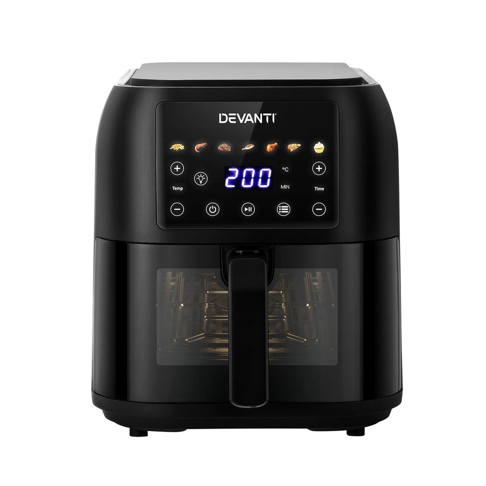 Danoz Direct - Devanti Air Fryer 8L LCD Fryers — danozdirect